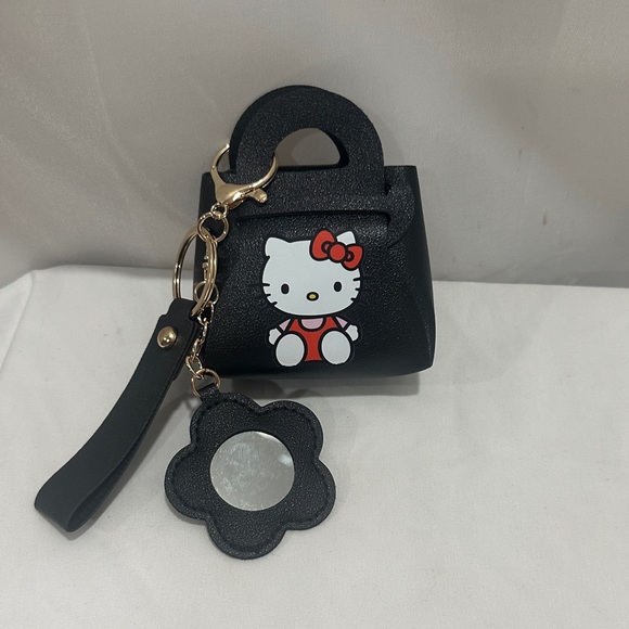 Accessories | Black Hello Kitty Mini Bag With Keychain New In Package ...